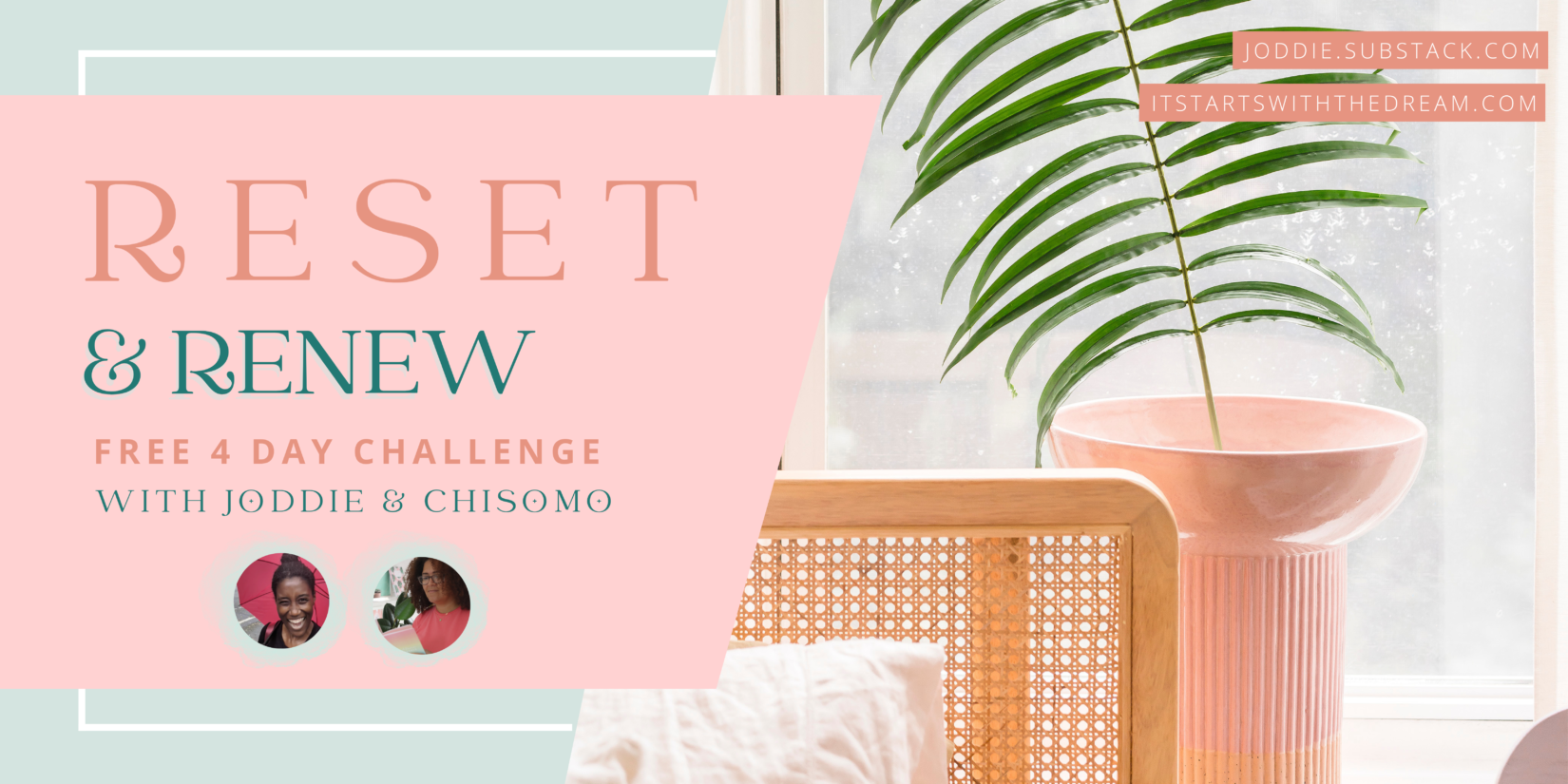 reset and renew challenge - It starts with the dream